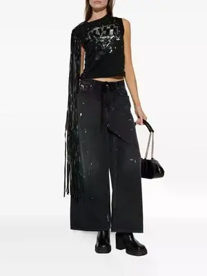 Dsquared2 Fringed-detail Sleeveless Top