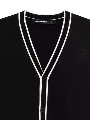 Karl Lagerfeld Logo-motif Cardigan