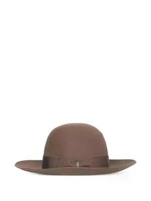 Borsalino Eleonora Wide Brim Hat - Brown