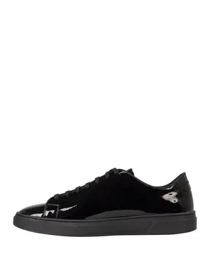 BOSS Lace Up Patent Leather Sneakers