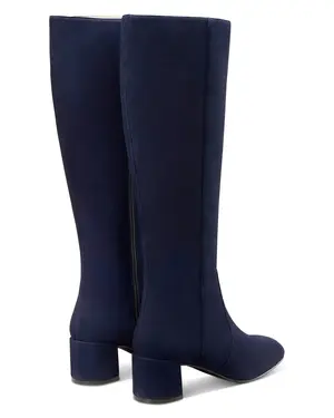 STUART WEITZMAN Maeve Zip Boots - Nice Blue