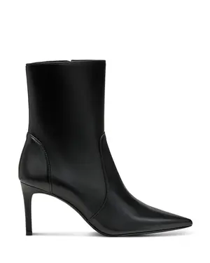 STUART WEITZMAN Power 75 Zip Booties - Black