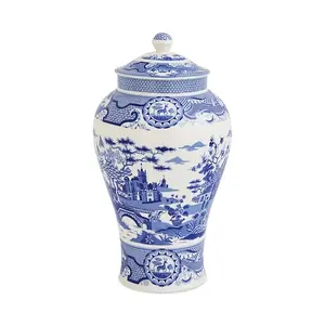 SPODE Blue Room Gothic Castle Ginger Jar