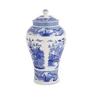 SPODE Blue Room Gothic Castle Ginger Jar