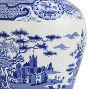 SPODE Blue Room Gothic Castle Ginger Jar