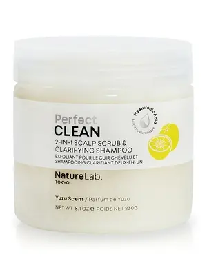 NATURELAB TOKYO Perfect Clean 2 In 1 Scalp Scrub & Clarifying Shampoo Yuzu Scent 8.1 Oz - No Color