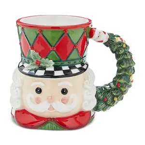 SPODE Christmas Tree Nutcracker Toby Mug - Green