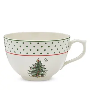 SPODE Christmas Tree Polka Dot Jumbo Cup - Green