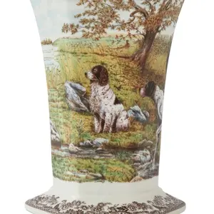 SPODE Woodland Hexagonal Vase, 10.5