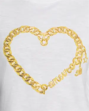 Cinq À Sept Amour Heart Chain Shrunken Tee