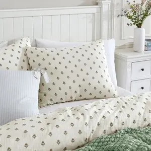 PERI HOME Block Print Gauze Duvet Set, King