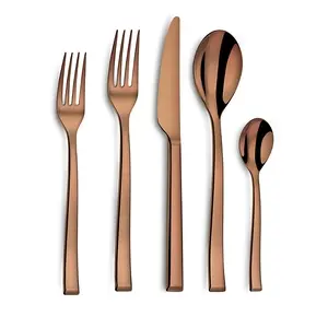 COUZON Side Pvd Copper 5-piece Flatware Place Setting - No Color