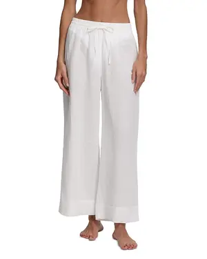 Polo Ralph Lauren Smocked Pull On Swim Cover-up Pants - Cream White