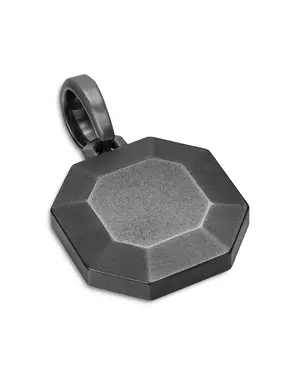 David Yurman Faceted Titanium Amulet - Black