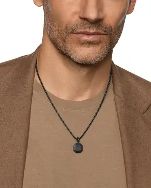 David Yurman Faceted Titanium Amulet