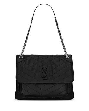 Saint Laurent Niki Shoulder Bag - Black