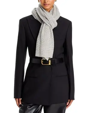 Bloomingdale'S Pointelle Oversized Blanket Scarf Exclusive - Silver