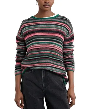 SEASALT CORNWALL Long Sleeve Sweater - Ripple Marks Squash Multi