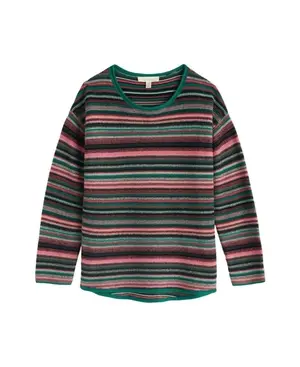 SEASALT CORNWALL Long Sleeve Sweater - Ripple Marks Squash Multi