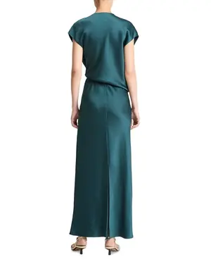 Vince Draped Cap Sleeve Maxi Dress - Juniper