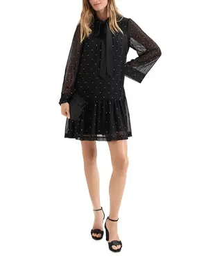 PHASE EIGHT Tessa Glitter Mini Dress