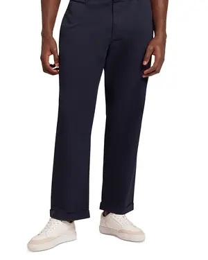 Ted Baker London Ciandra Straight Fit Twill Trousers - Navy