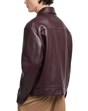 Emporio Armani Leather Zip-up Jacket