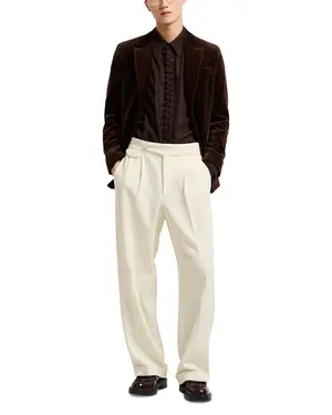 Emporio Armani Regular Fit Velvet Blazer