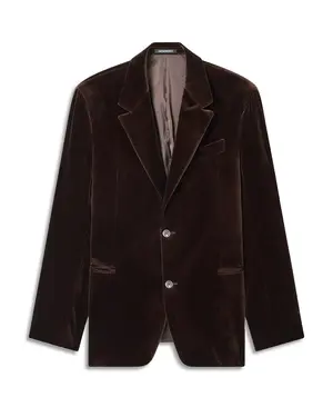 Emporio Armani Regular Fit Velvet Blazer