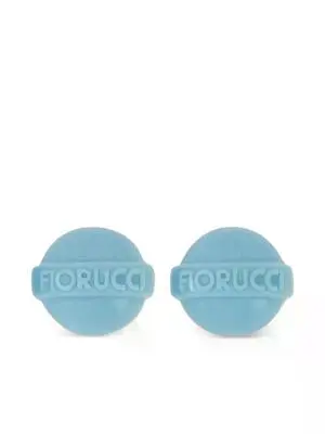 Fiorucci Logo Clip-on Earrings - Blue