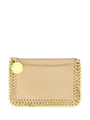 Stella McCartney Chain-trim Card Holder - Neutrals