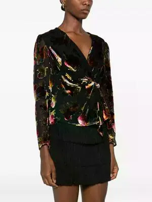 Rixo Everlyn Floral Knot Top