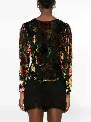Rixo Everlyn Floral Knot Top