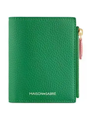 MAISON DE SABRE Small Leather Bifold Wallet - Green