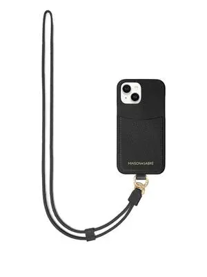 MAISON DE SABRE Iphone 15 Sling Phone Case - Black