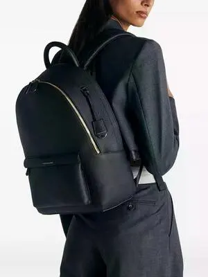 MAISON DE SABRE Leather Zip Backpack - Black