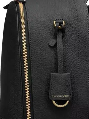 MAISON DE SABRE Leather Zip Backpack - Black