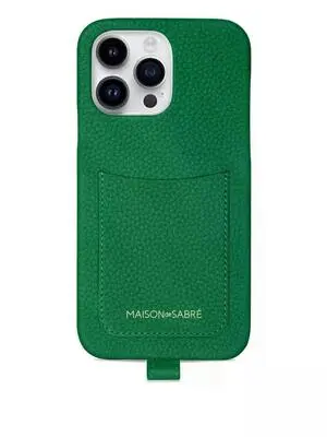 MAISON DE SABRE Sling Iphone 14 Pro Case - Green
