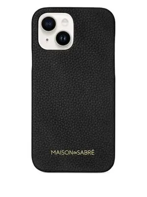MAISON DE SABRE Leather Phone Case - Black