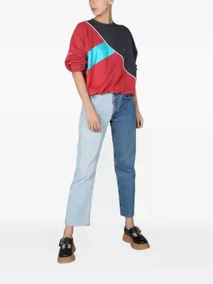 1/OFF Colourblock Sweatshirt - Red