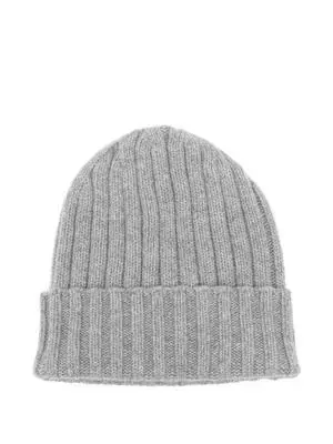 CENERE GB Ribbed-knit Beanie - Grey