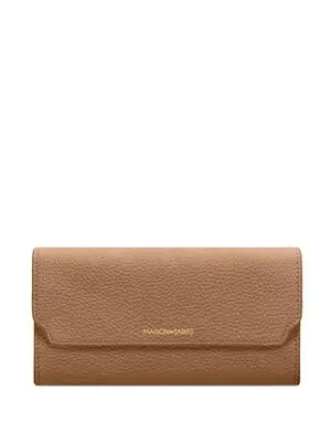 MAISON DE SABRE Flap Leather Long Wallet - Neutrals