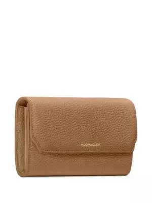 MAISON DE SABRE Flap Leather Long Wallet - Neutrals