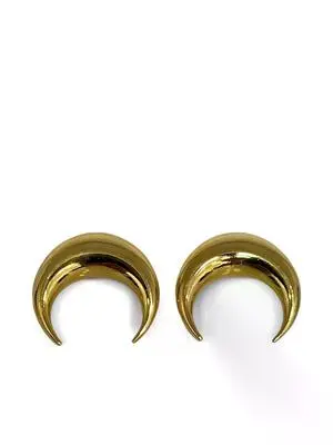 MARINE SERRE Moon Stud Earrings - Gold