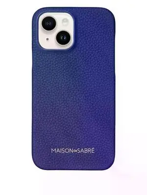MAISON DE SABRE Leather Phone Case - Blue