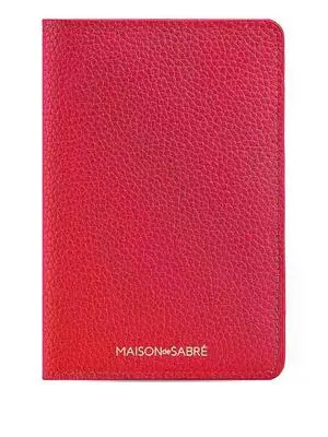 MAISON DE SABRE Leather Passport Holder - Pink