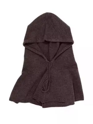 Paloma Wool Hooded Wool Balaclava - Brown