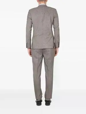 LARDINI Double-breasted Checked-pattern Suit