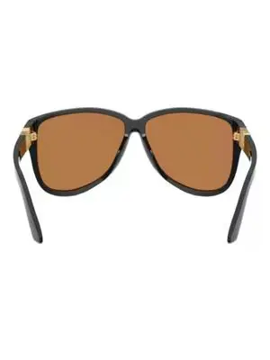 Miu Miu Geometric Sunglasses With Logo