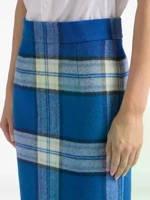 Bally Check-motif Midi Skirt